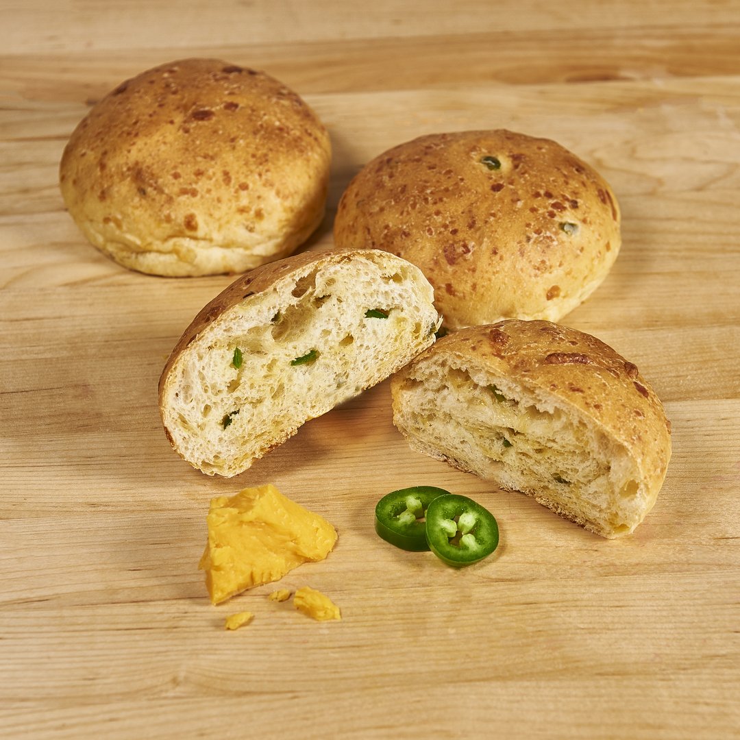 Jalapeno Cheddar Signature Roll – The Bread Gal Bakery